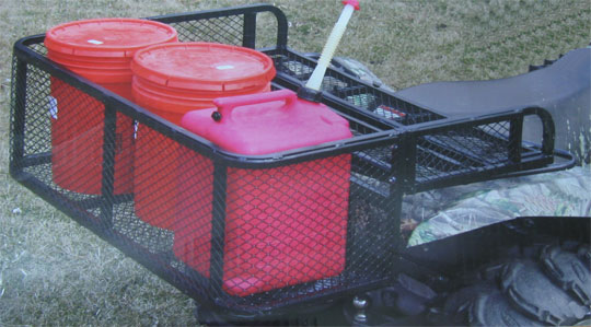 Steel Mesh Basket Goplus Universal ATV/UTV Rear Drop Basket Rack ...